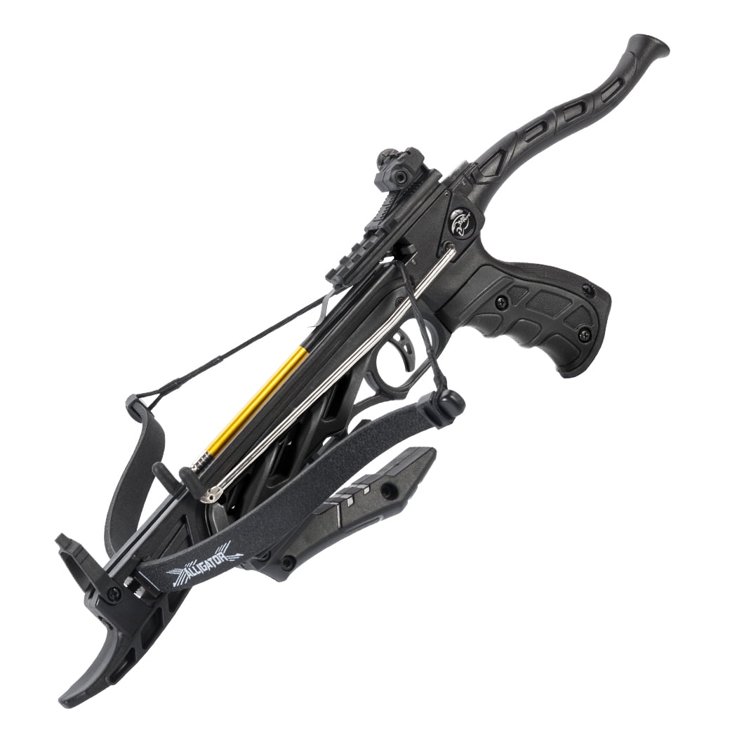 Man Kung Black Professional Alligator Pistol Crossbow 80 Lbs 185 fps ...