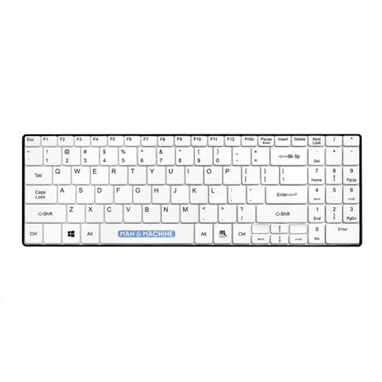 Man & Machine Its Cool - Keyboard - washable - USB - white - Walmart.com