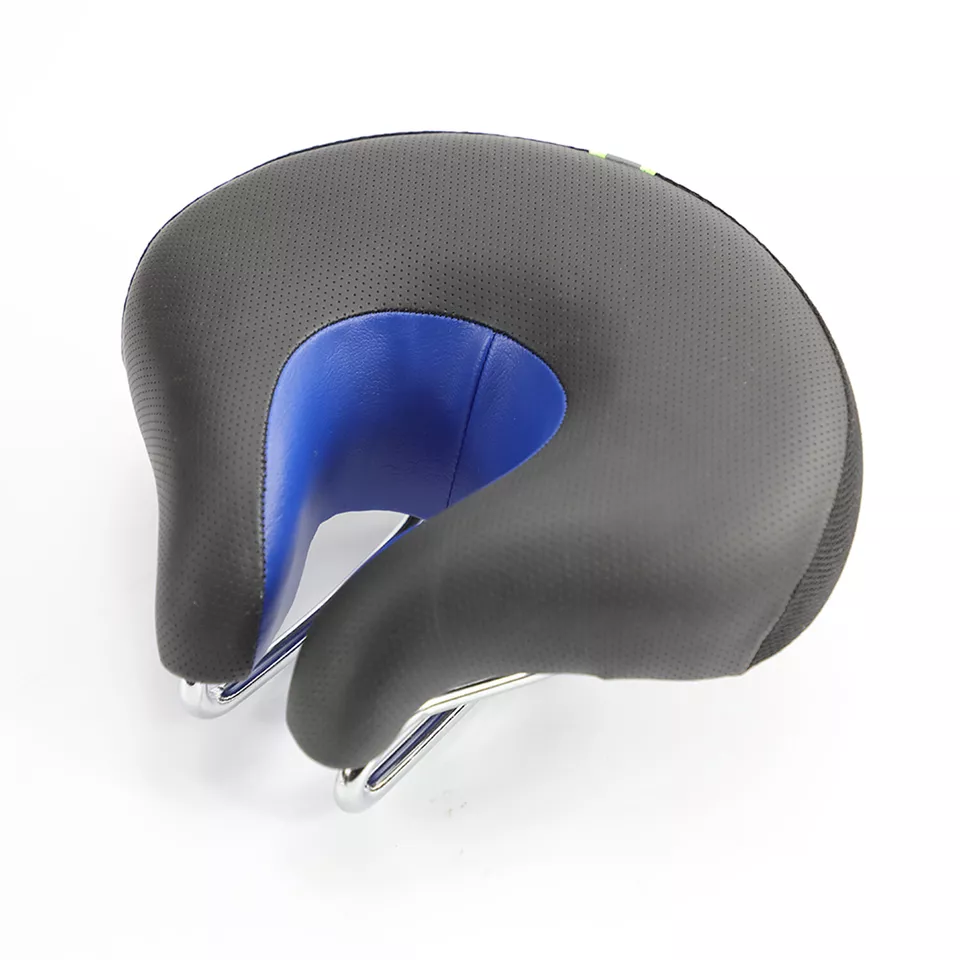 Man Noseless Mountain Bike Seat with Wrench - Soft Gel Pad Bicycle Saddle (Blue) - Walmart.com