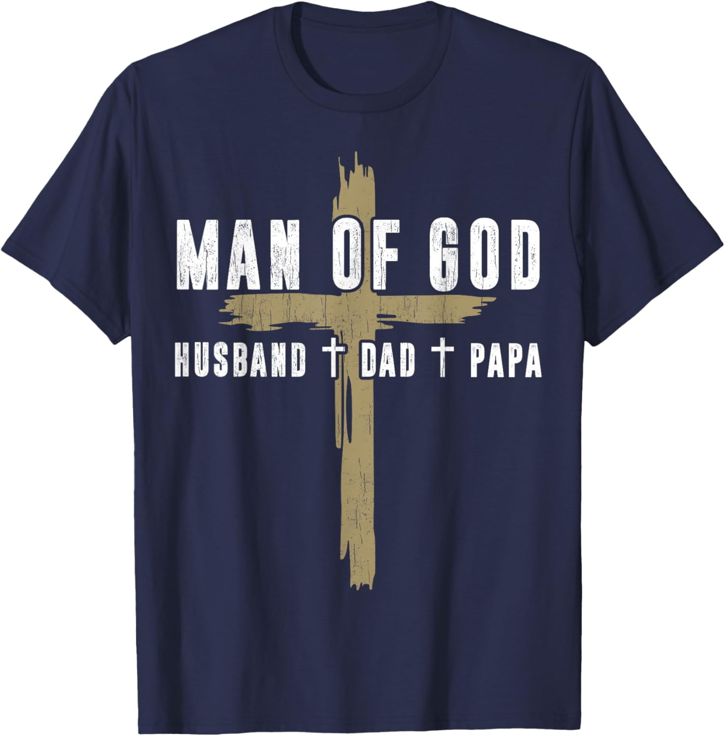 Man Of God Husband Dad Papa Christian Cross - Walmart.com
