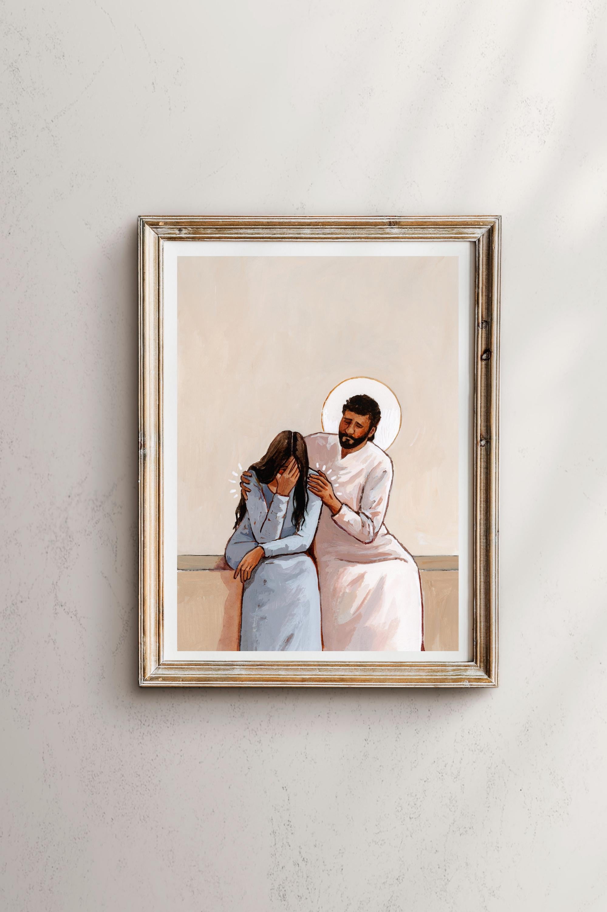 Man Of Sorrows Art Print: Jesus Christ Artwork, Religious Lds Art Warm ...