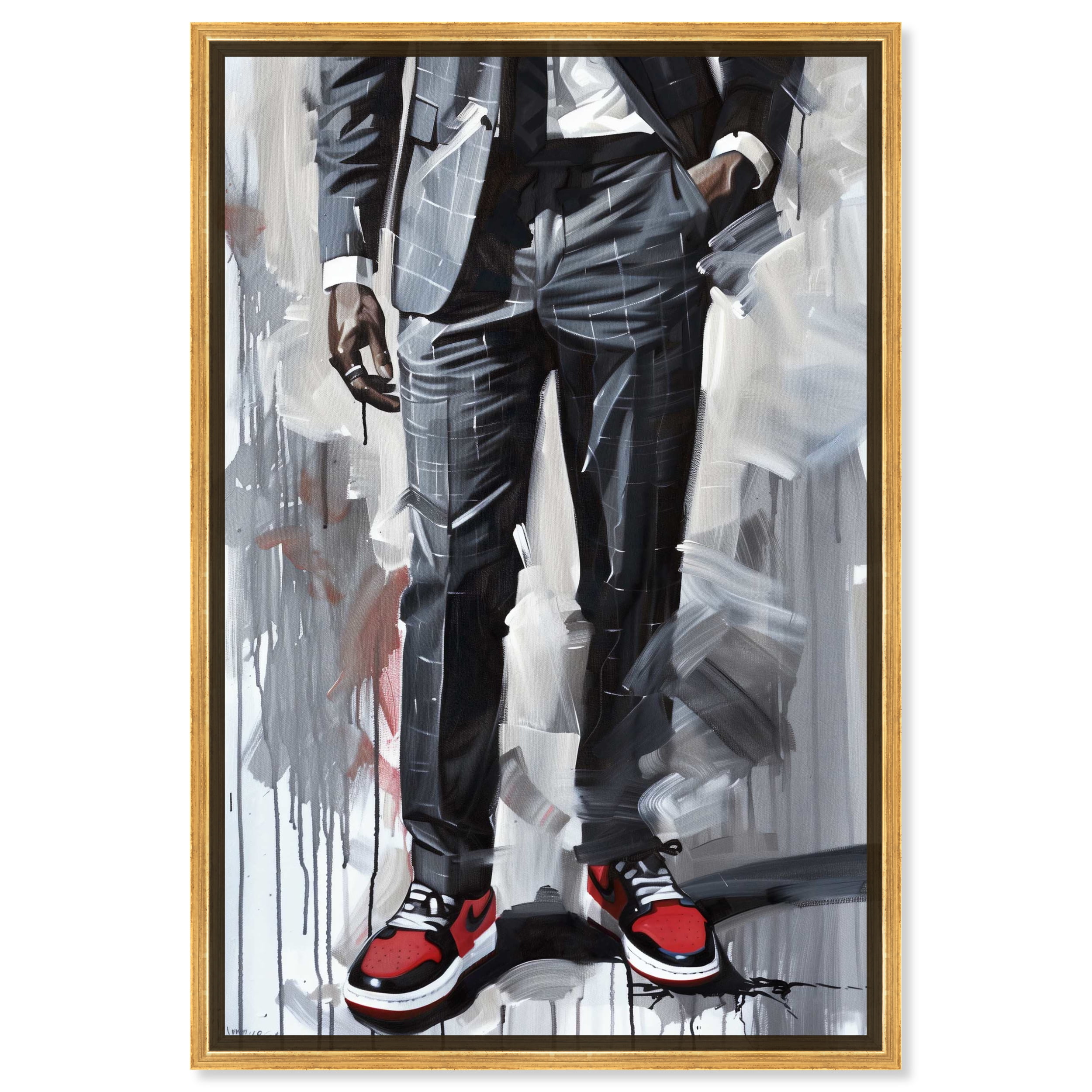 Man Of Style II Men Style Man Cave Canvas Wall Art by Notoriart, Gold ...