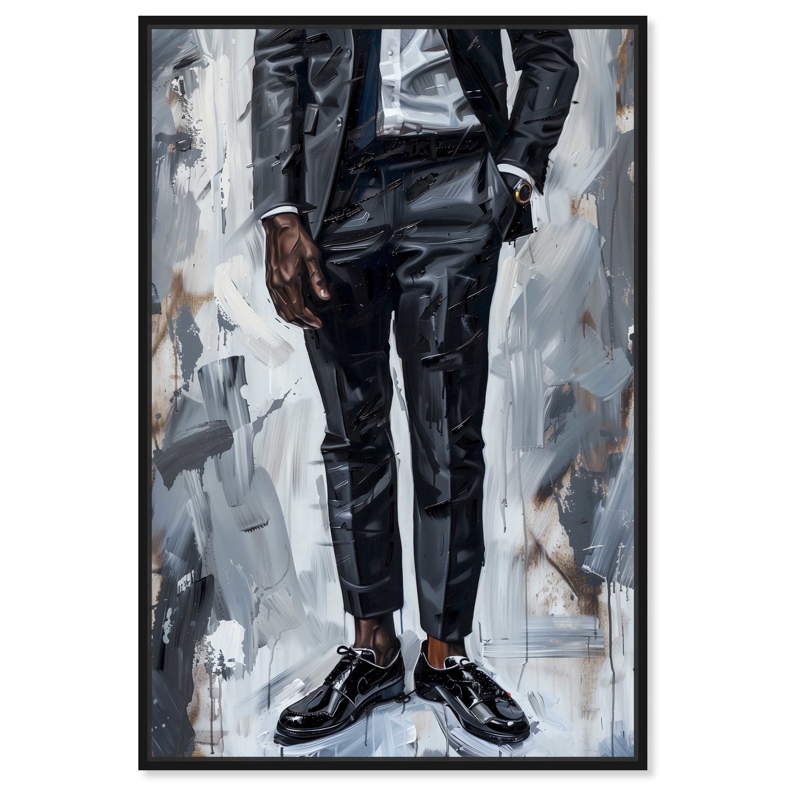 Man Of Style Men Style Man Cave Canvas Wall Art by Notoriart, Black ...