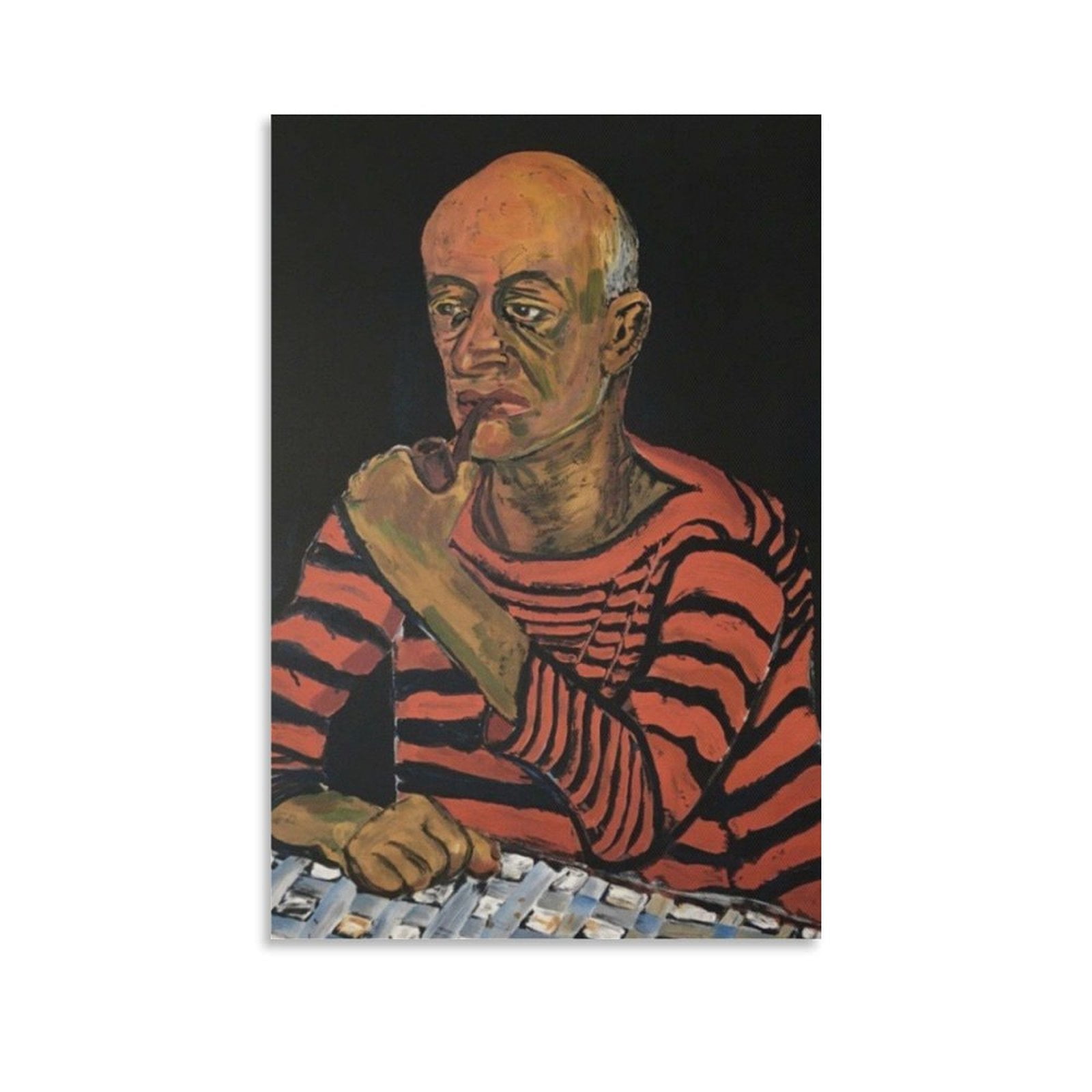 Man with Pipe John Rothschild 1979 by Alice Neel Painting Posters Art ...