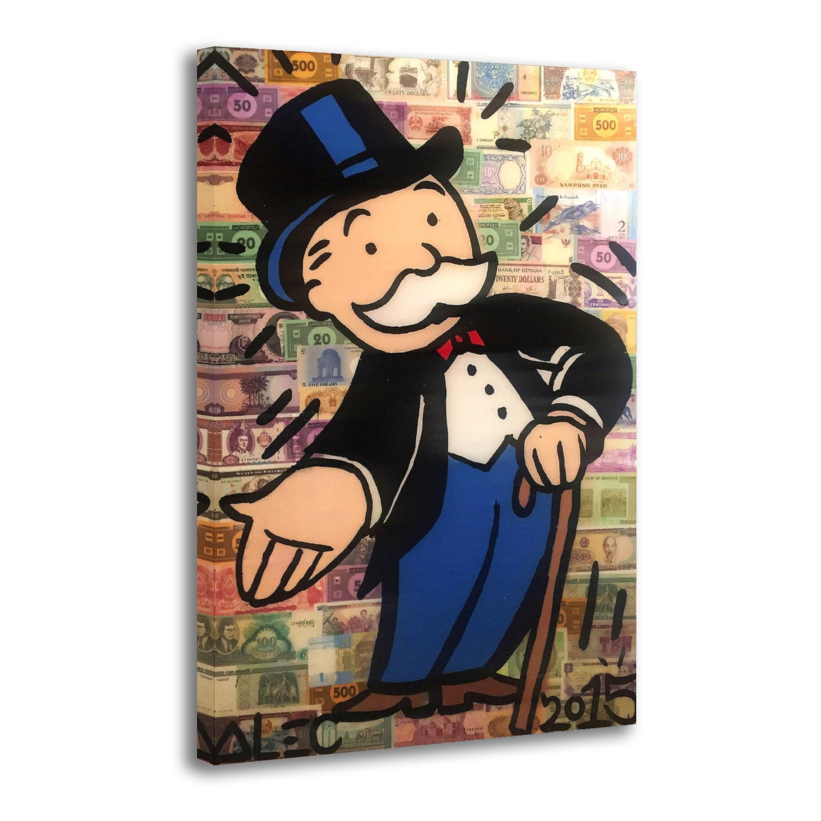 Man Pop Art Graffiti Mr Monopolys Room Aesthetic Poster Print Art Wall Painting Canvas Posters ...