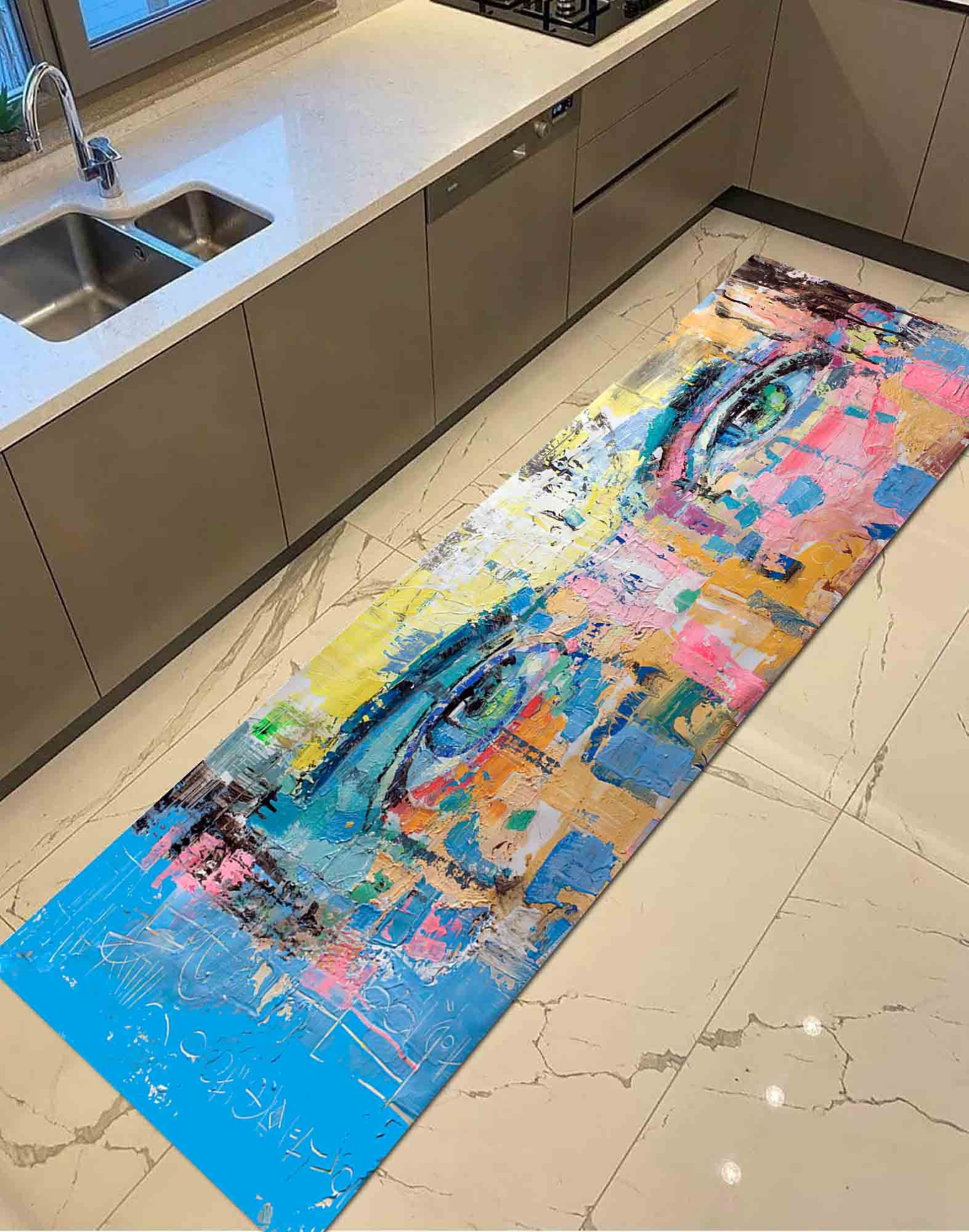 Man Rug, Blue Rug, Bath Rugs, Machine Washable Rugs, Popular Rug, Gift ...