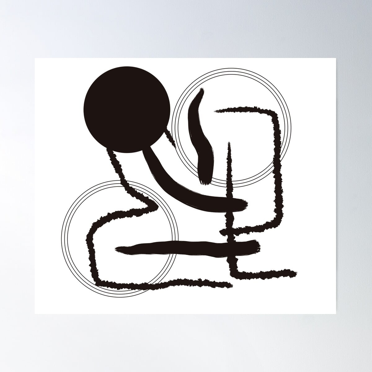 A Man’S Reach Should Exceed His Grasp, Black And White Abstract #3 Of B ...