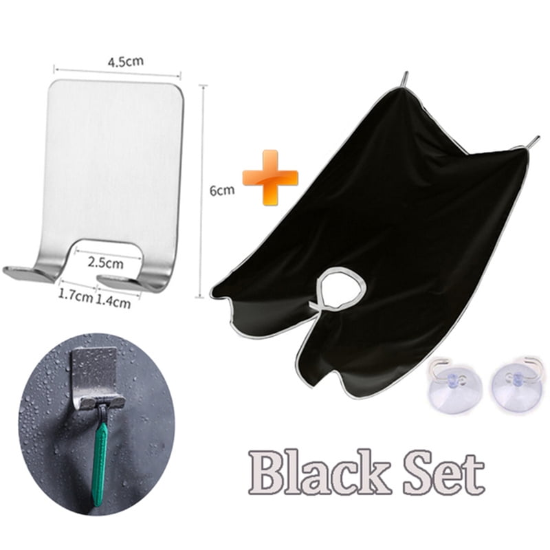 Man Shave Beard Apron Black Hair Shave Apron Ib Trimmer Holder Beard ...