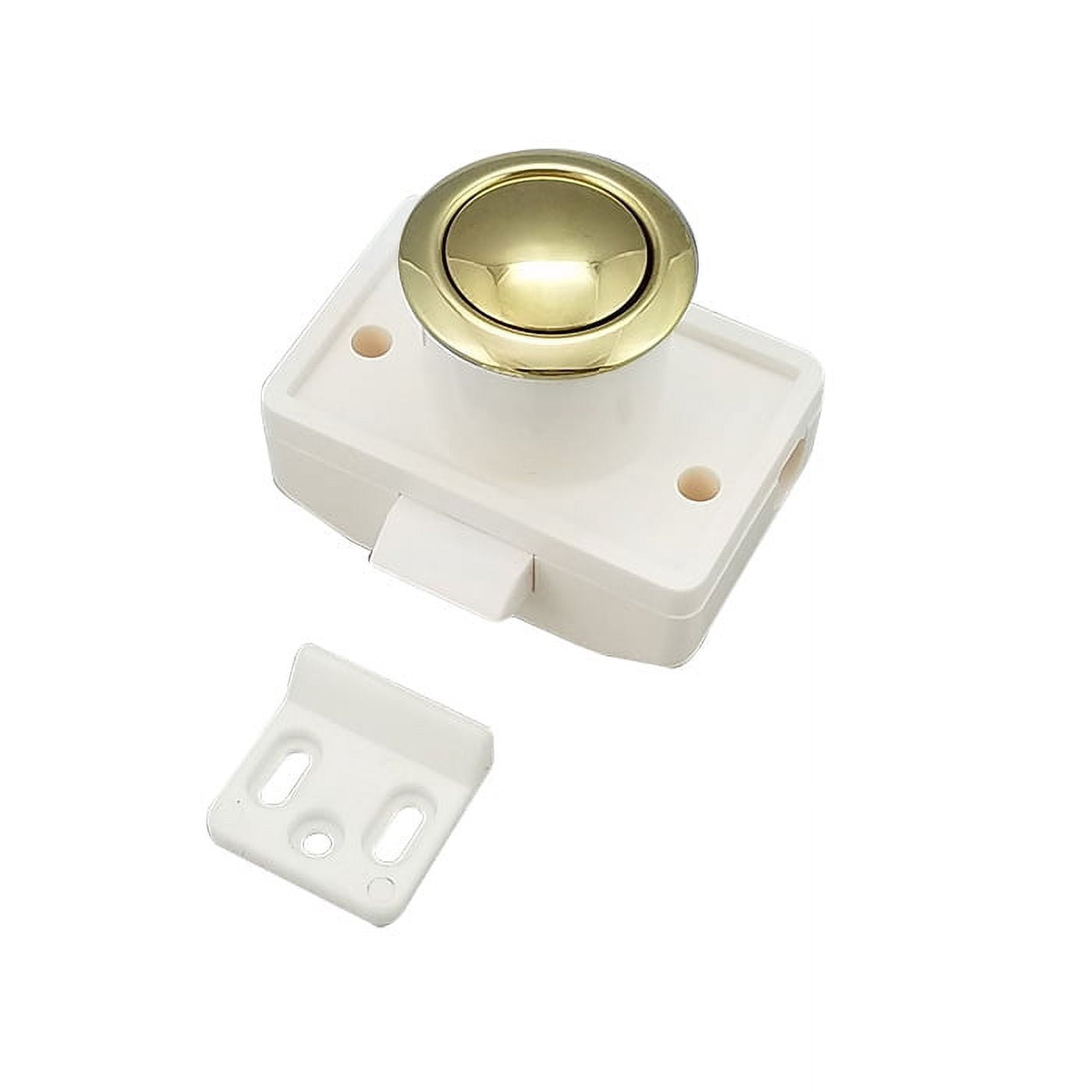 Man Ship 7100G Round Push Button Cabinet Latch, Gold - Walmart.com