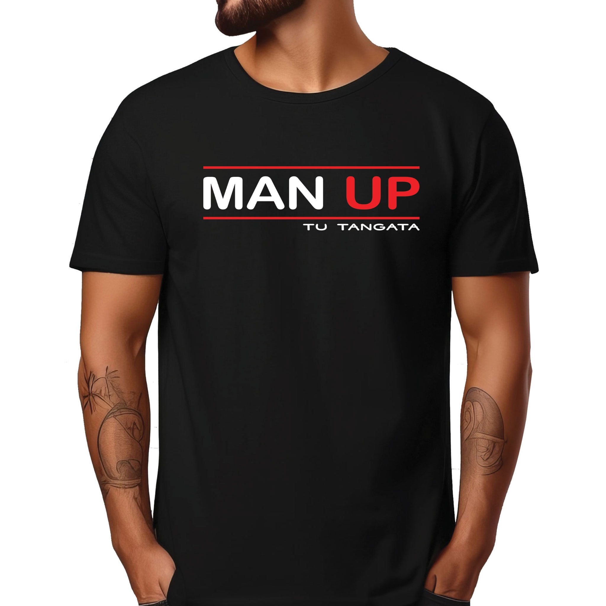Man Up Tu Tangata T-Shirt - Walmart.com