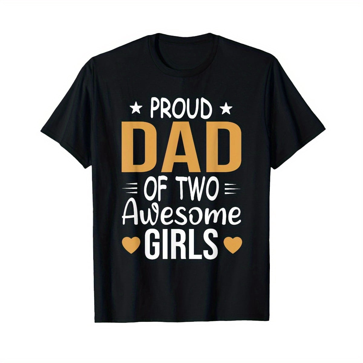 Man father of 2 girls two daughters Father's Day T-Shirt - Walmart.com