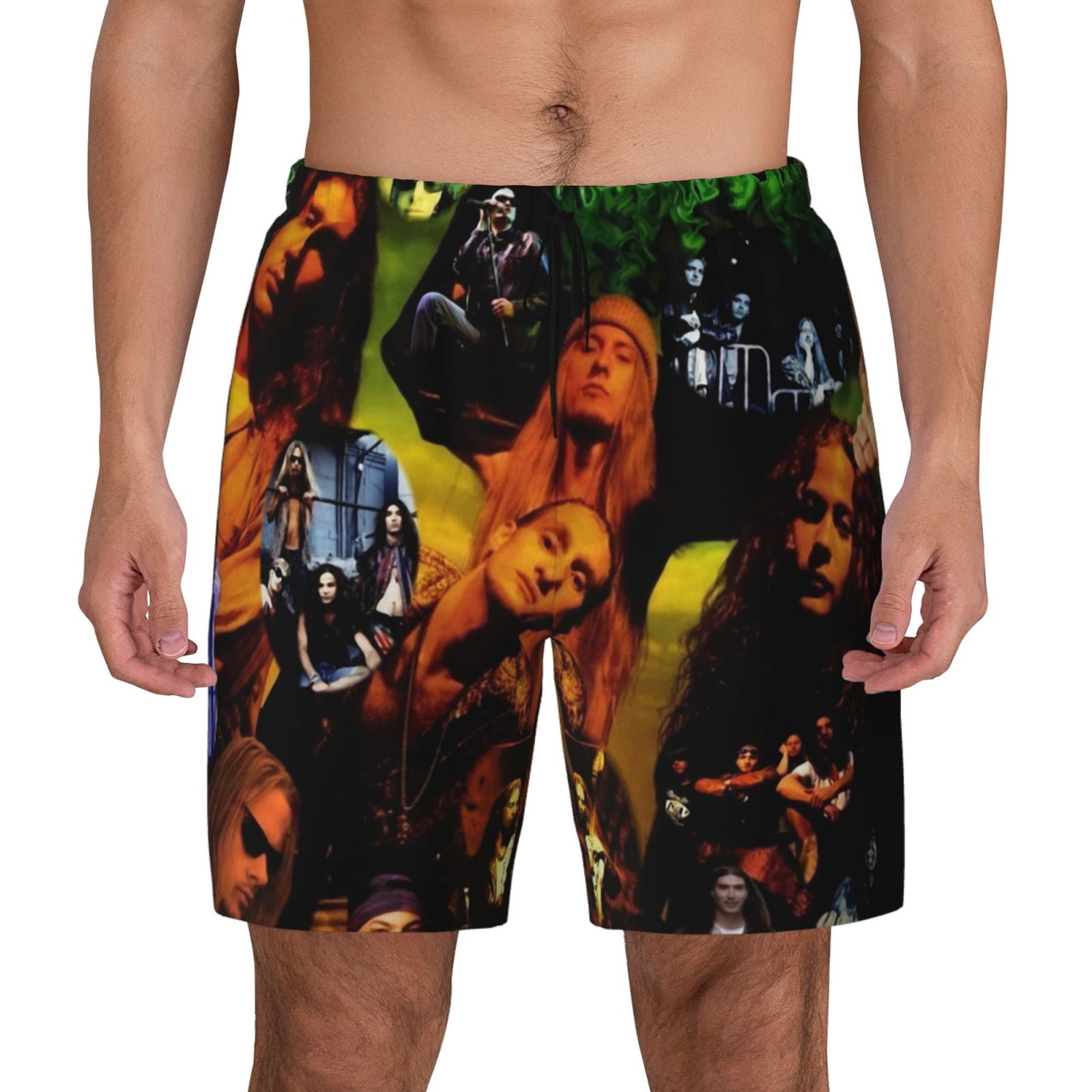 Man's Casual Swim Trunks for Ali.ce Cha.ins Beach Pants,Beach Board ...