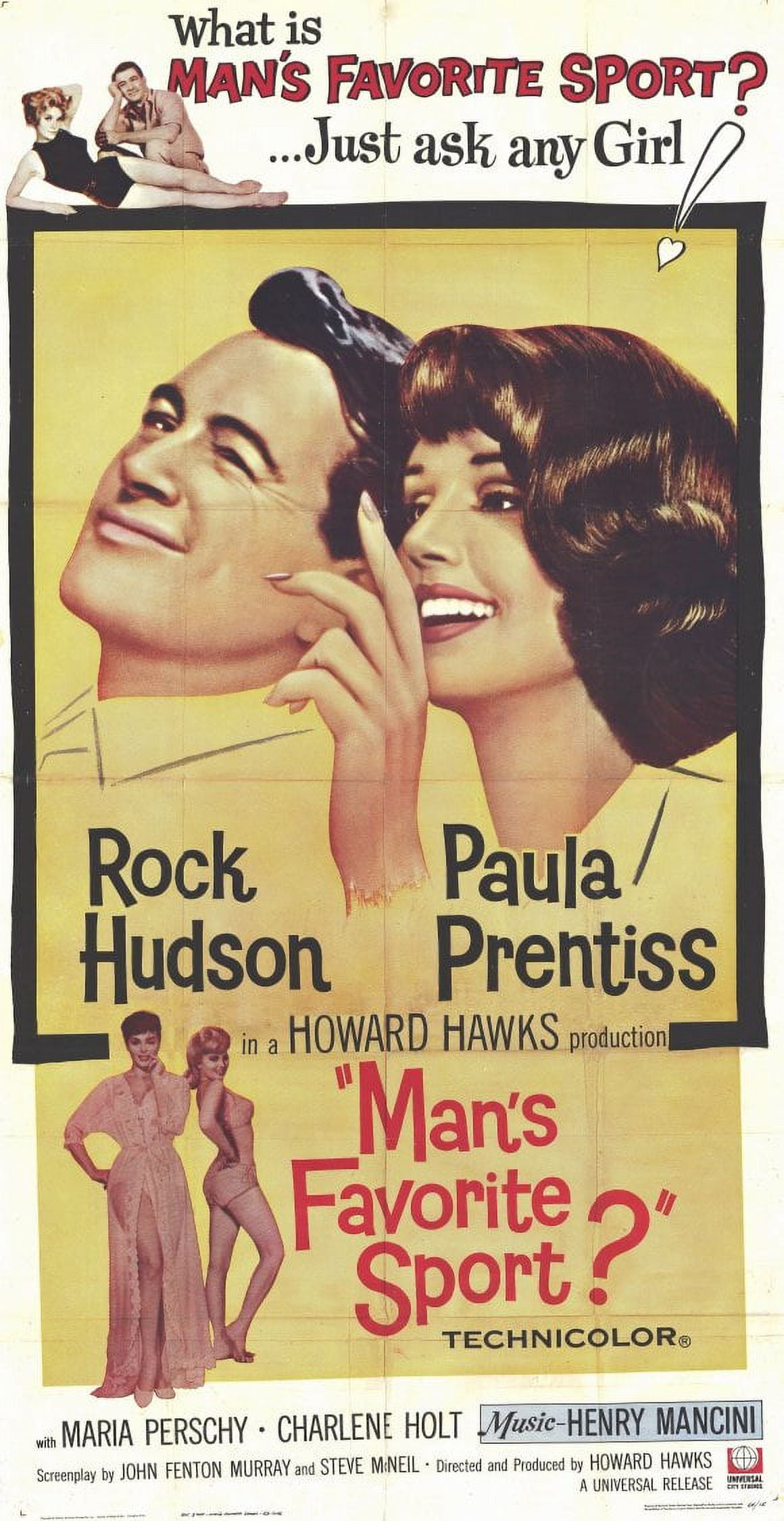 Man's Favorite Sport - movie POSTER (Style B) (11" x 17") (1964 ...