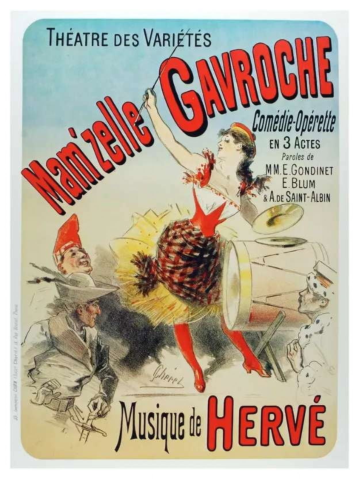 Man'zelle Gavroche French wall Decoration. Graphic Interior Art design ...