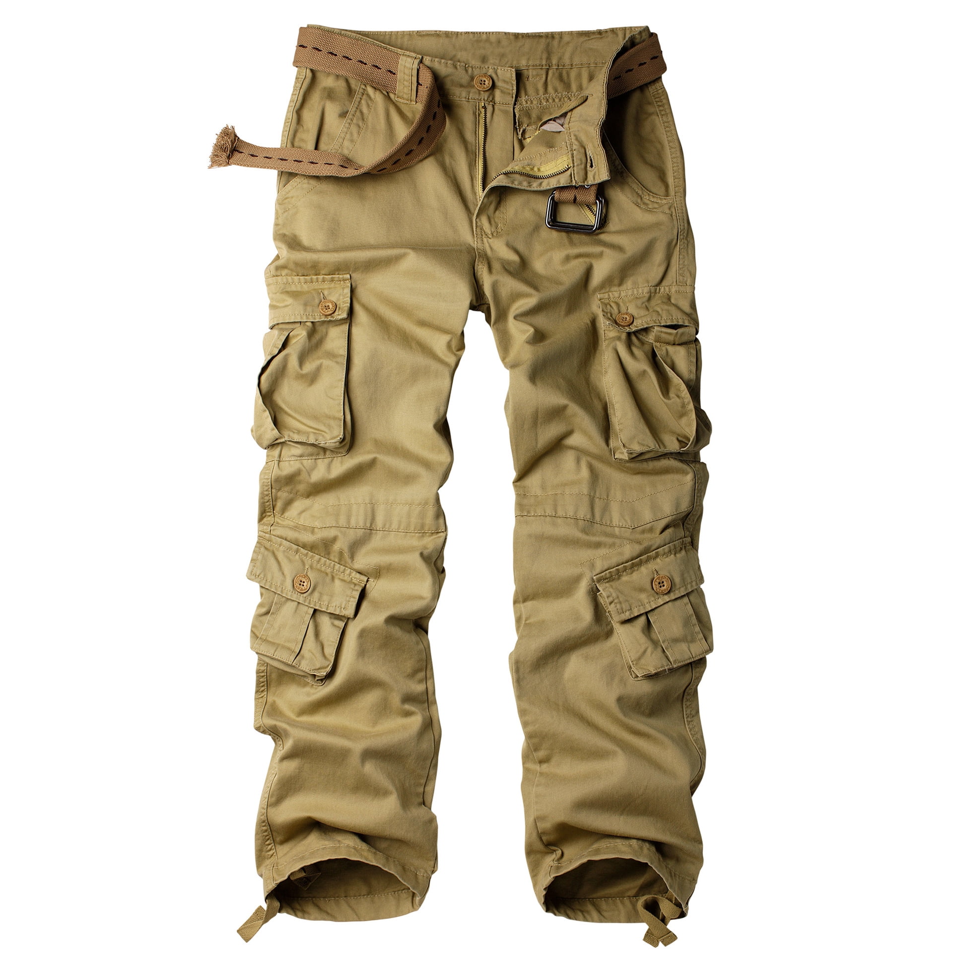 ManBOX High Quality Men's Tactical Multi Pocket Cargo Pants(No Belt),29 ...