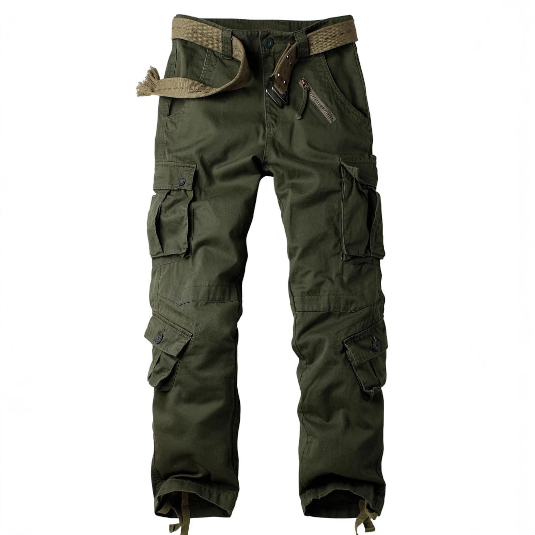 ManBOX High Quality Men's Tactical Multi Pocket Cargo Pants(No Belt),44 ...