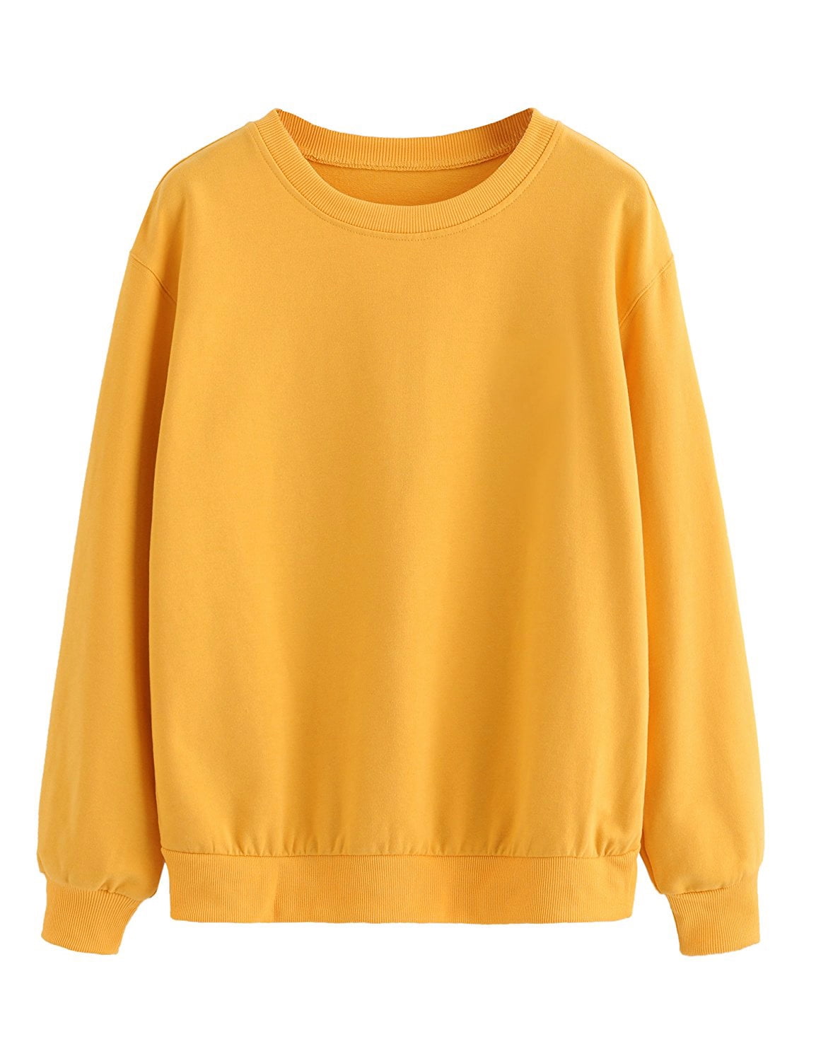 ManHanLi Women Solid Color Crew Neck Raglan Long Sleeve Sweatshirt ...
