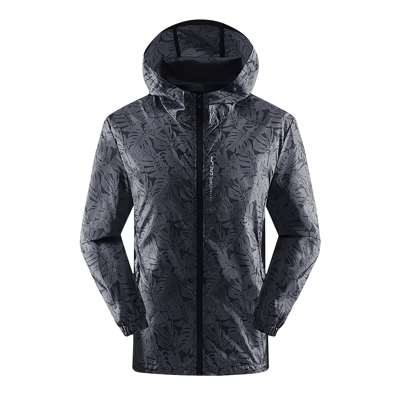 ManTuo Men's Lightweight Waterproof Hooded Rain Jacket Full Zip Fishing ...