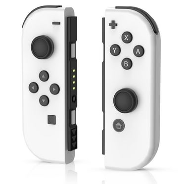 QQV Wireless Nintendo Joy-Con Controller for Switch/Switch OLED, One-Piece Joypad with Turbo ...