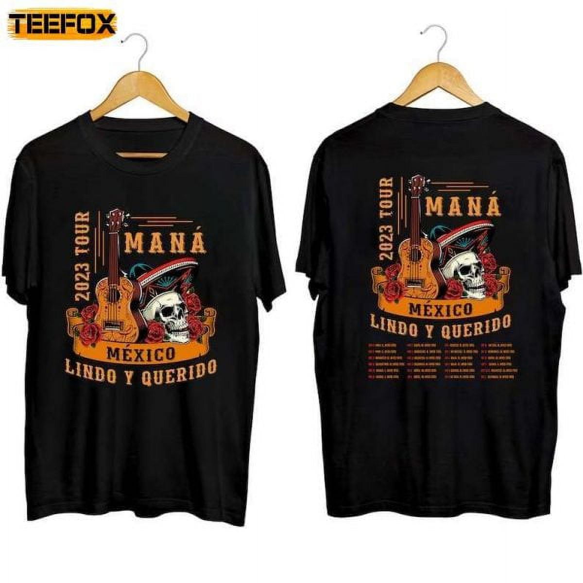 Mana 2023 Mexico Lindo Y Querido Concert Short-Sleeve T-Shirt - Walmart.com