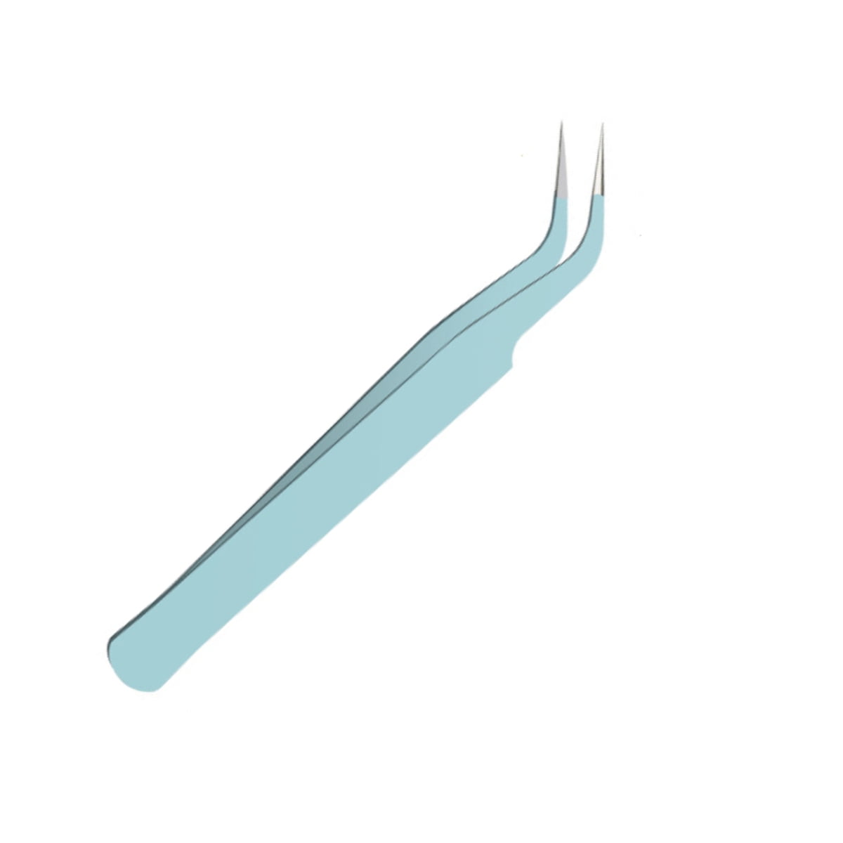 ManaPina Tweezers, Stainless Steel Handbook Clip Bent Tweezers False ...