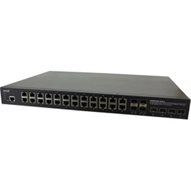 Managed Hardened Gigabit Ethernet PoE Plus Rack Mountable Switch - 24 ...