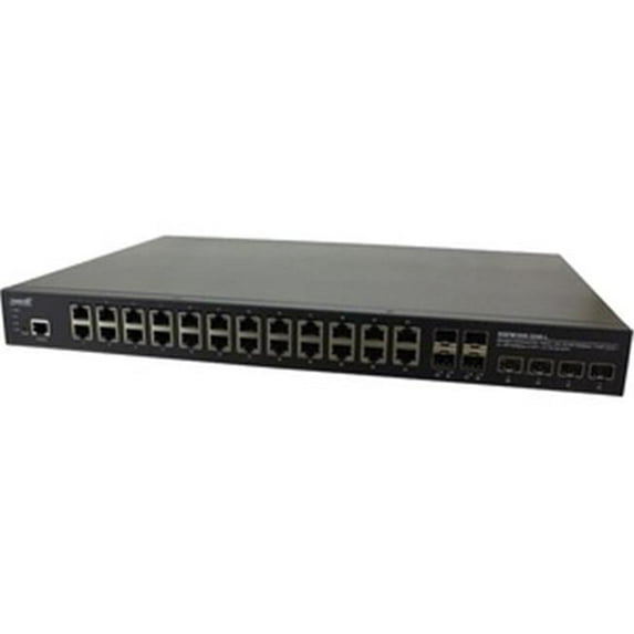 Managed Hardened Gigabit Ethernet PoE Plus Rack Mountable Switch - 24 ...