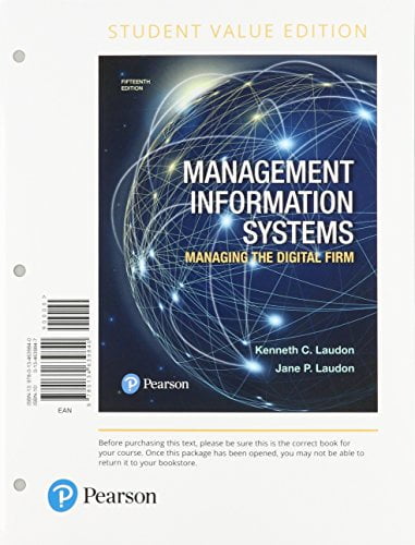 Pre-Owned Management Information Systems: Managing the Digital Firm ...