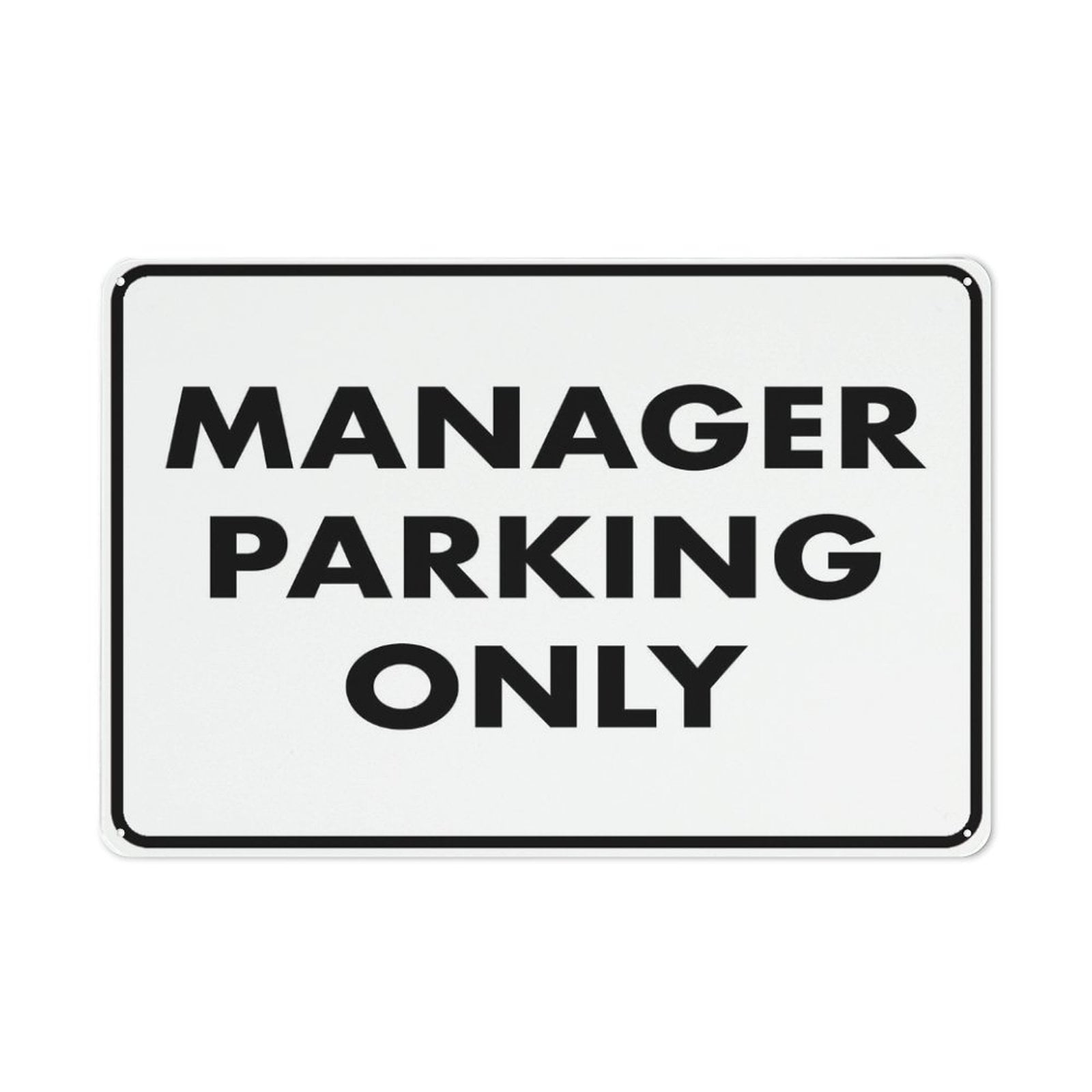 Manager Parking Only Sign Outdoor Metal Sign - 12 X 8 Metal Signs For ...