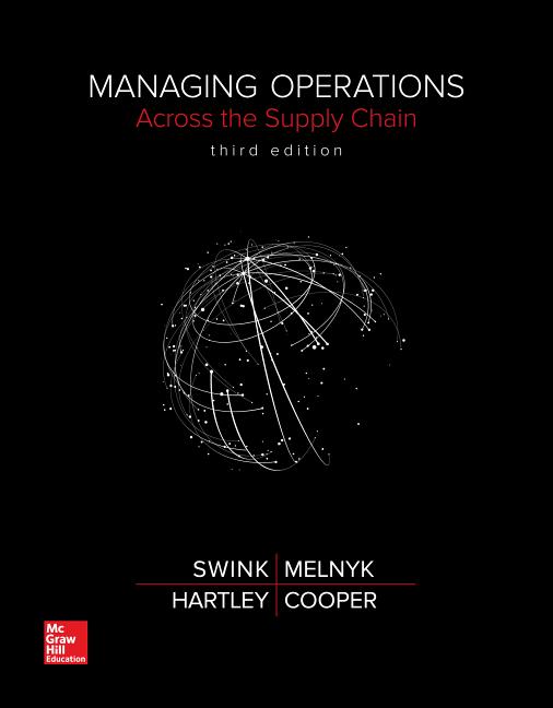 Managing Operations Across the Supply Chain, Swink, Morgan, Melnyk ...