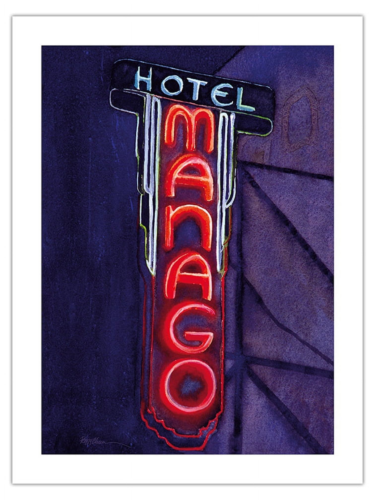 Manago Hotel - Captain Cook Hawaii - From an Original Hawaii Watercolor ...