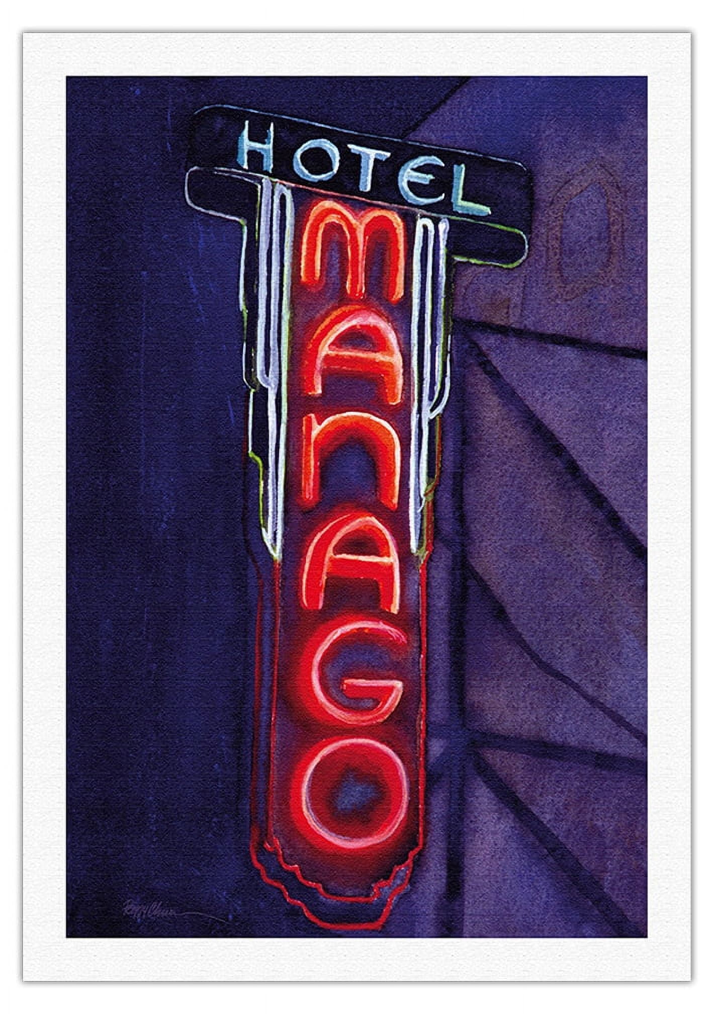 Manago Hotel - Captain Cook Hawaii - From an Original Hawaii Watercolor ...