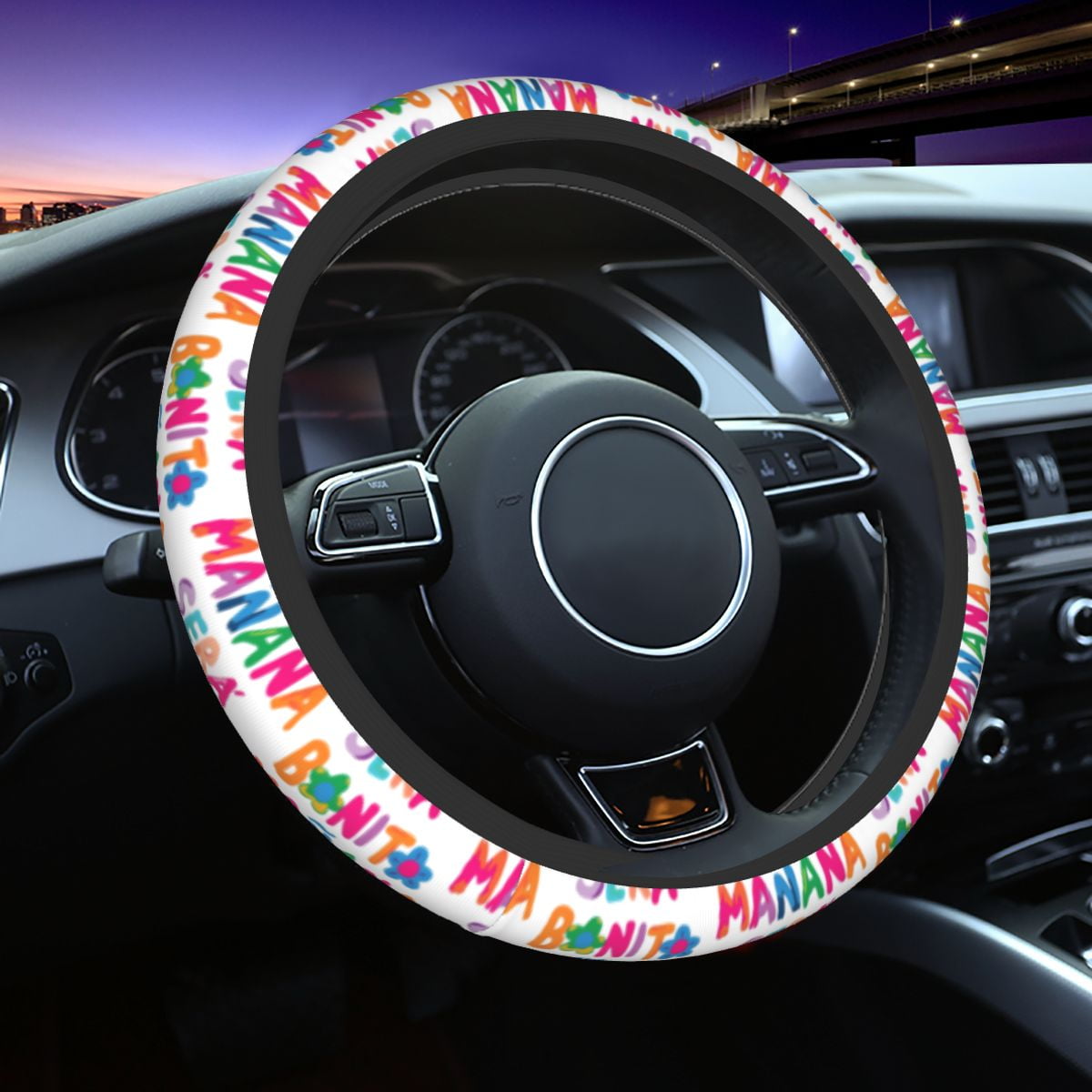Manana Sera Bonito Car Steering Wheel Cover 38cm Universal Karol G ...