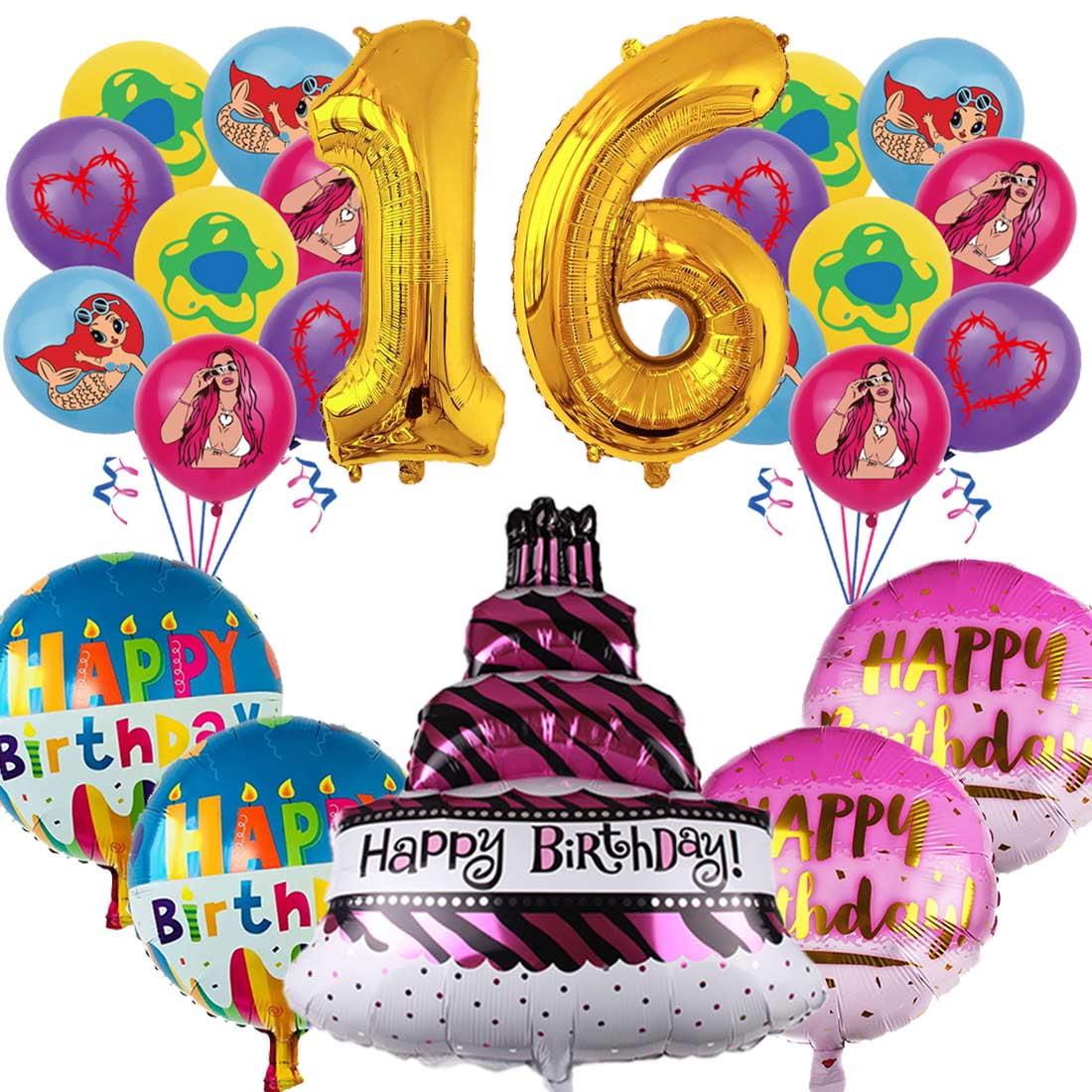 Manana Sera Bonito KAROL G Balloons Party Supplies 16th Big Number ...