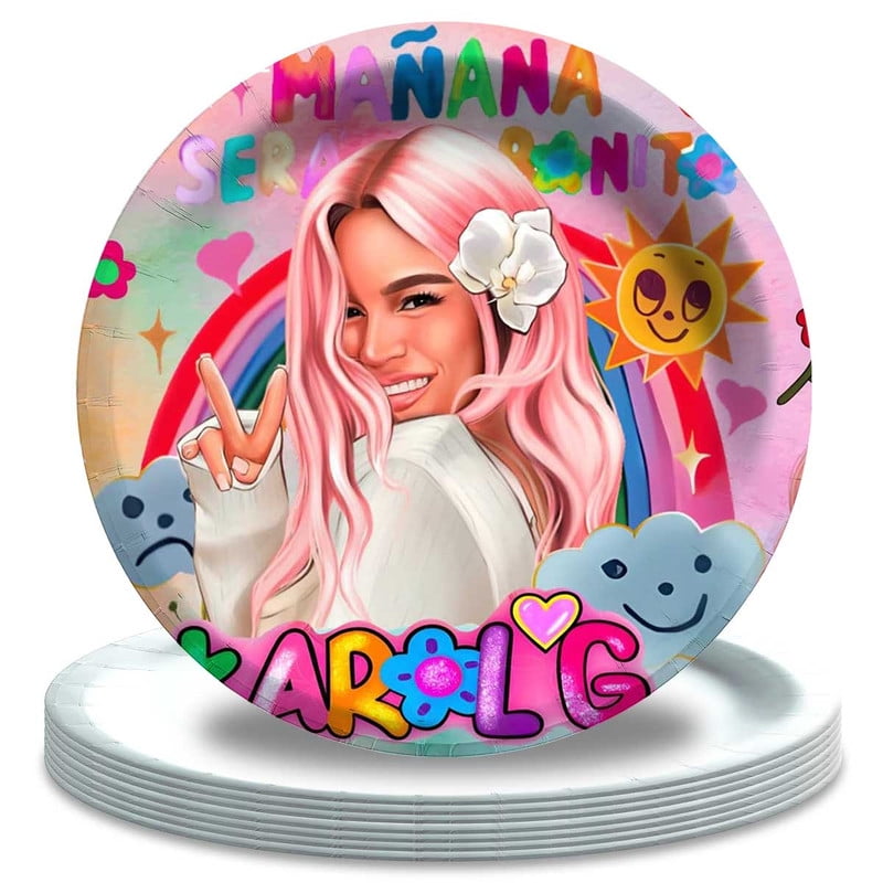 Manana Sera Bonito KAROL G Paper Plates Birthday Decorations Party ...