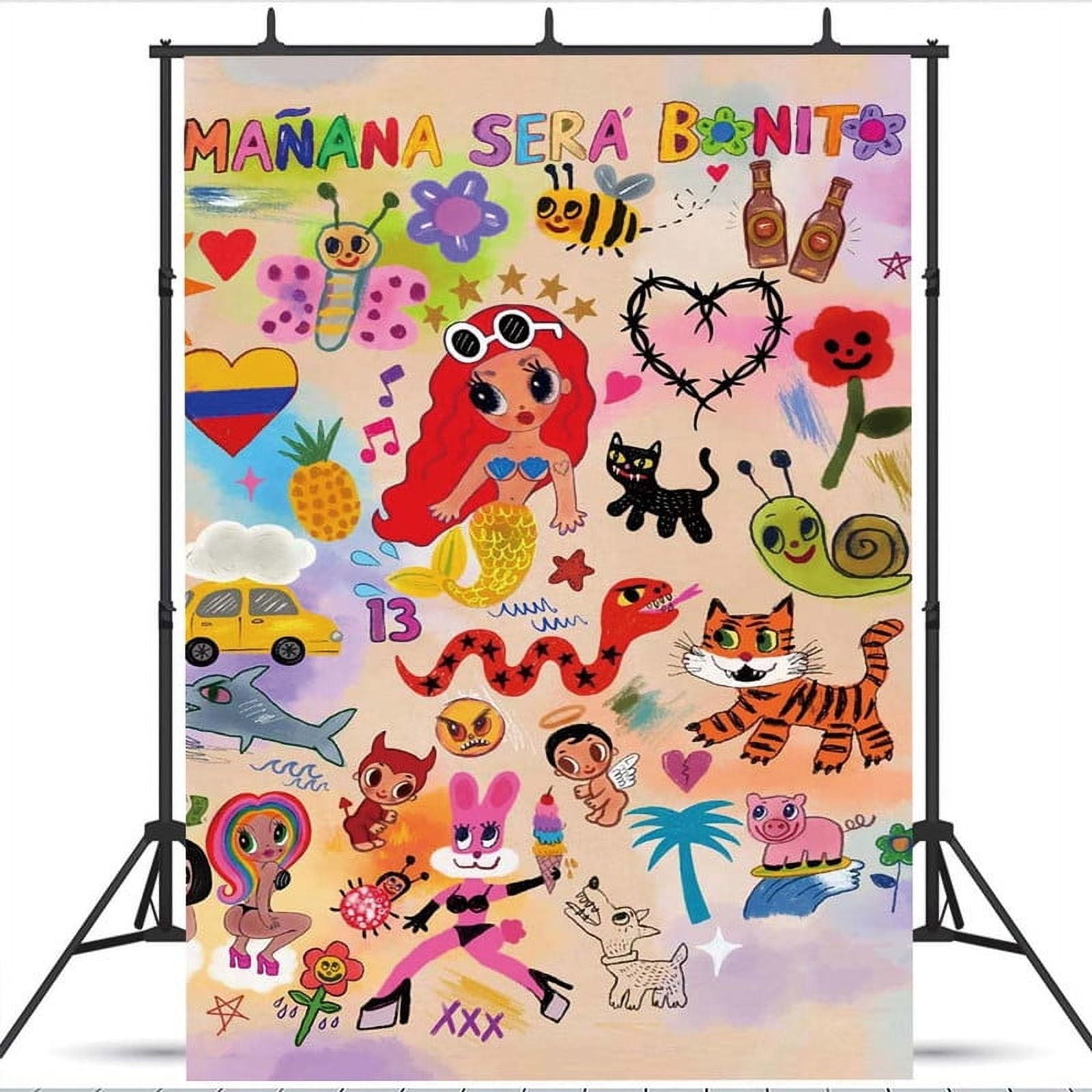 Manana Sera Bonito KAROL G Party Supplies Backdrop Banner Poster ...