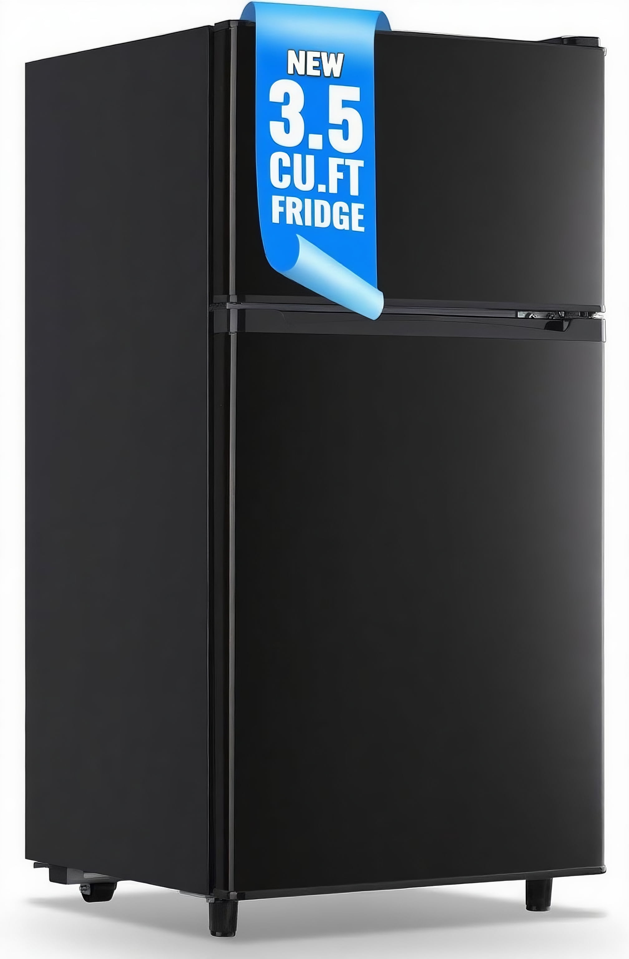 Manastin 3.5 Cu.ft Mini Fridge, Double Door, 38dB Low Noise, Adjustable ...