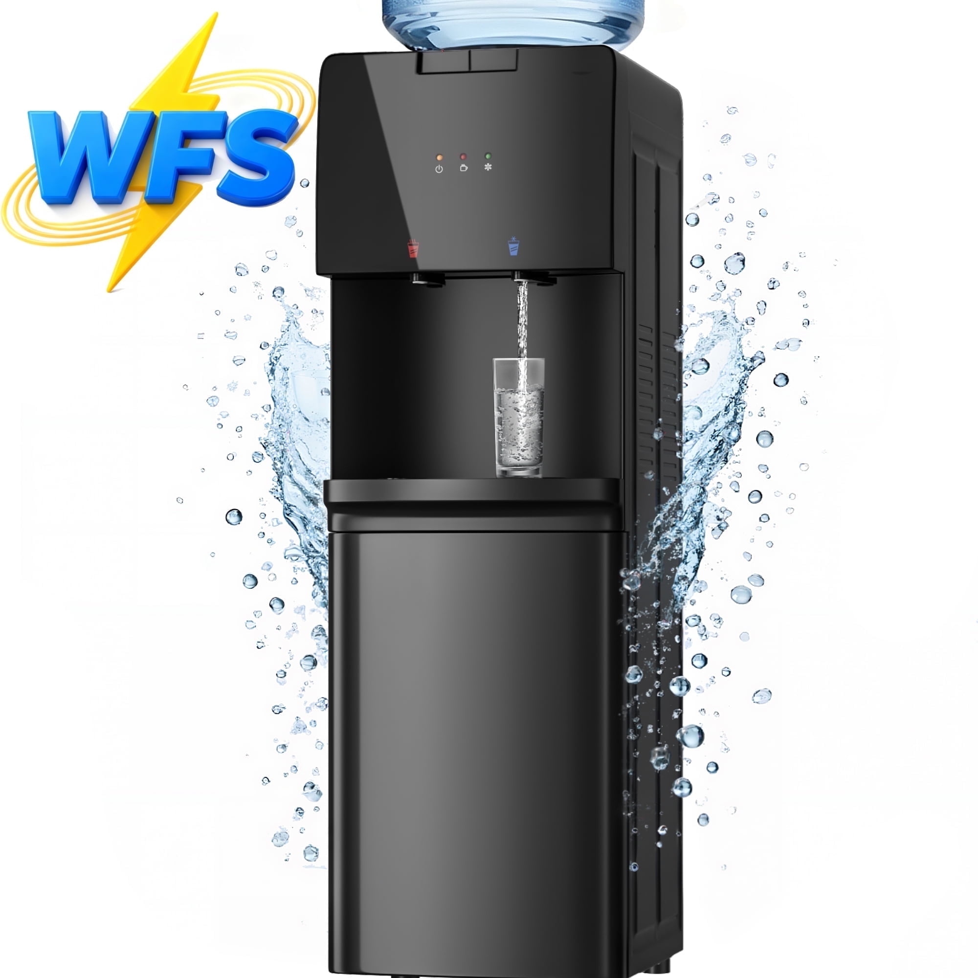 Manastin 5 Gal Top Loading Water Cooler, Cold and Hot Dispenser, Child ...