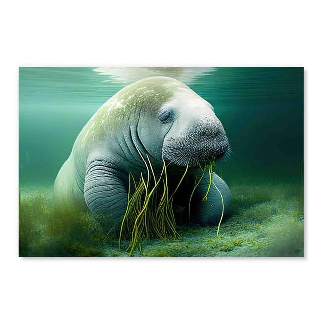 Manatee Acrylic Glass Art - Walmart.com