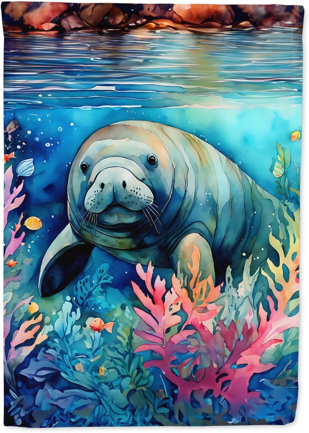 Manatee Garden Flag Mailbox Flag Decorative Yard Flag Banner Outside ...