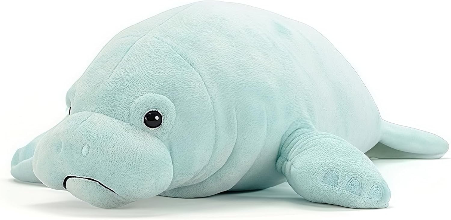 Manatee Plush Stuffed Animal Realistic Ocean Marine Creature Soft ...