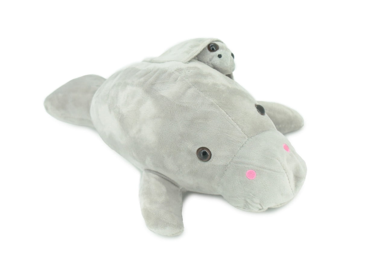 Manatee with Baby, Plush Animal, Soft, Stuffed, Toy, Educational ...