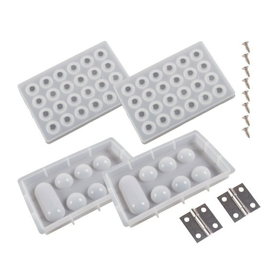 Mancala Game Silicone Resin Mold Mancala Stones Epoxy Mold with Screw ...