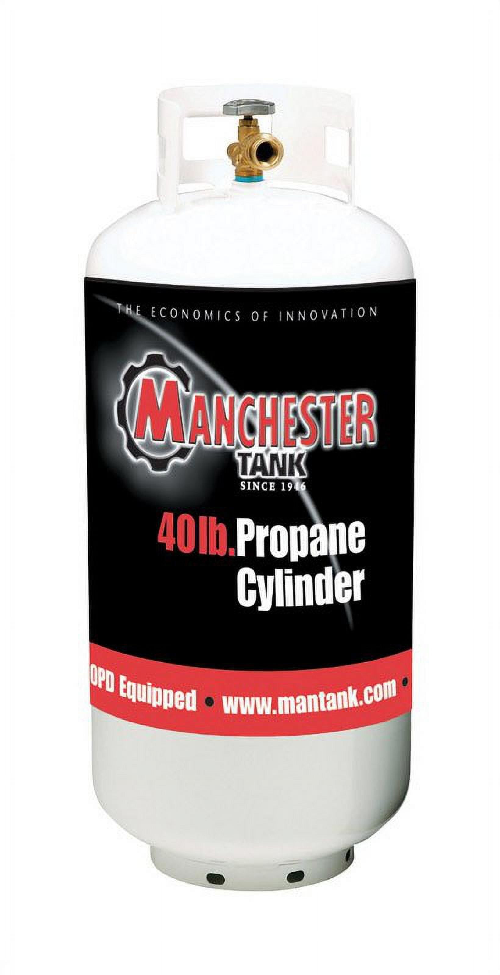 Manchester Tank & Equip 1220.13 Vertical Cylinder Propane Tank, 40-Lb ...