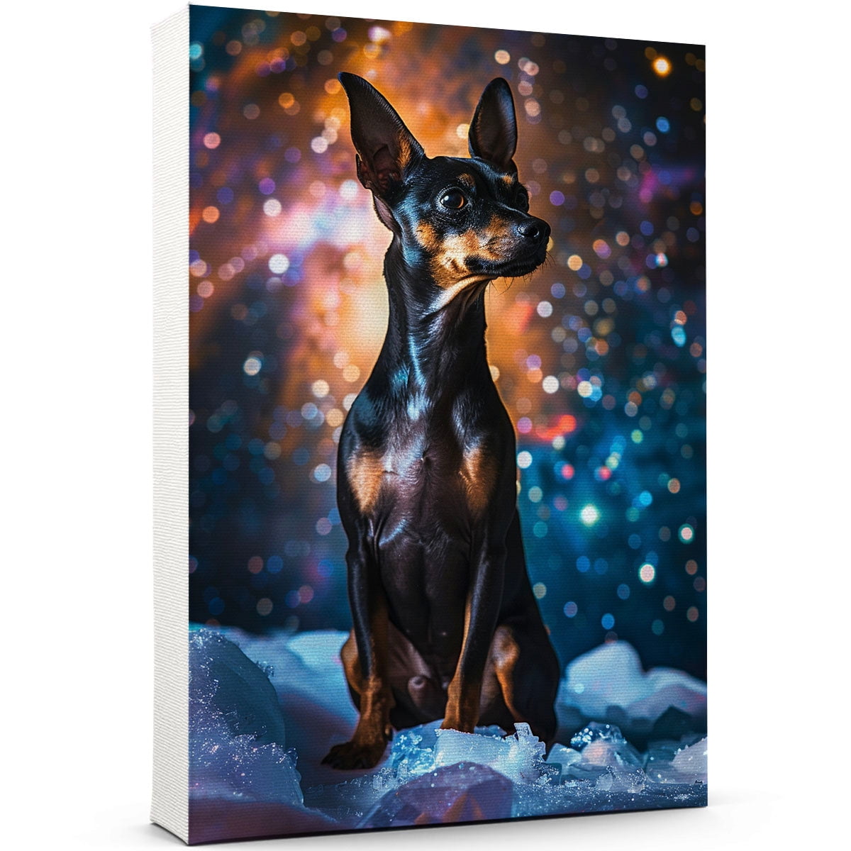 Manchester Terrier Dog Art Starry Night-Inspired - Contemporary ...