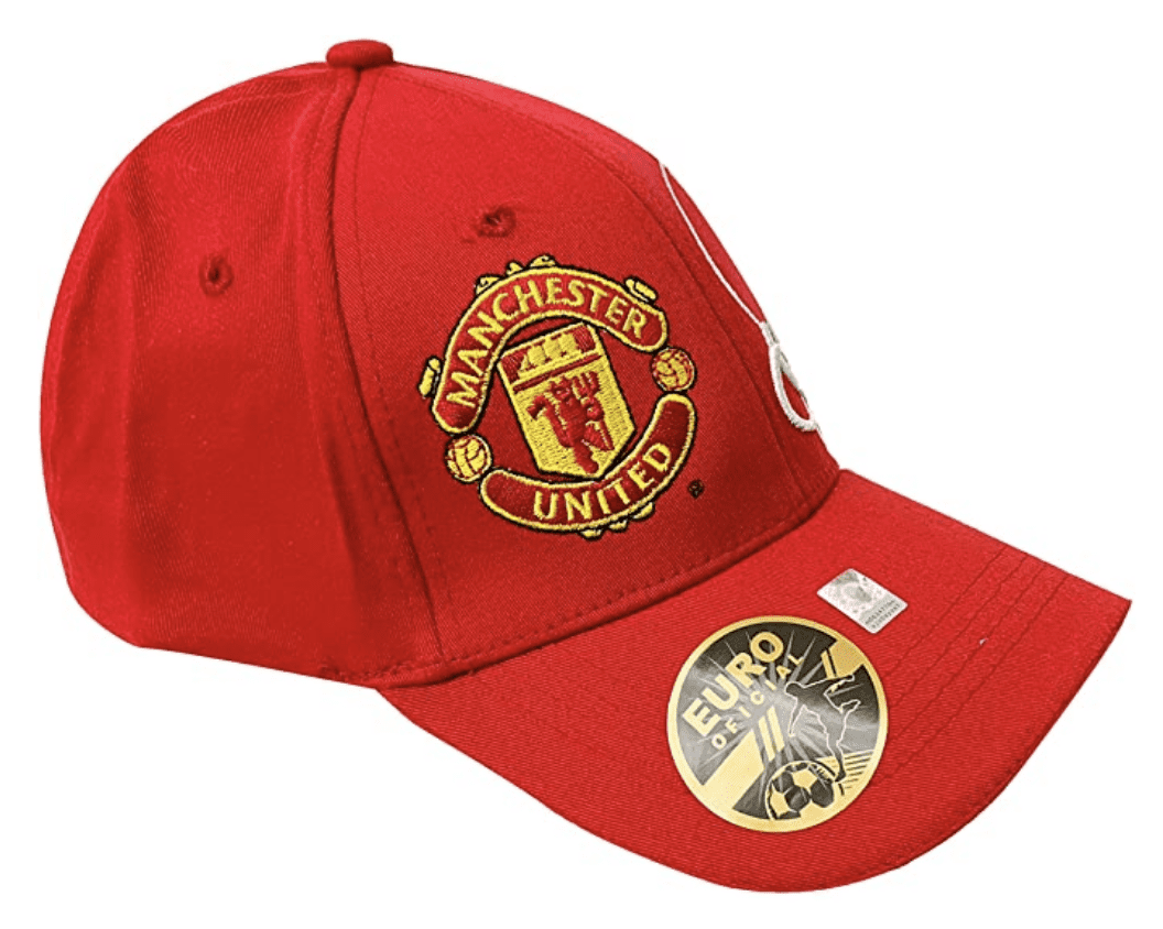 Rhinox Manchester United Licensed Polyester Casual Baseball Cap, Red, L ...