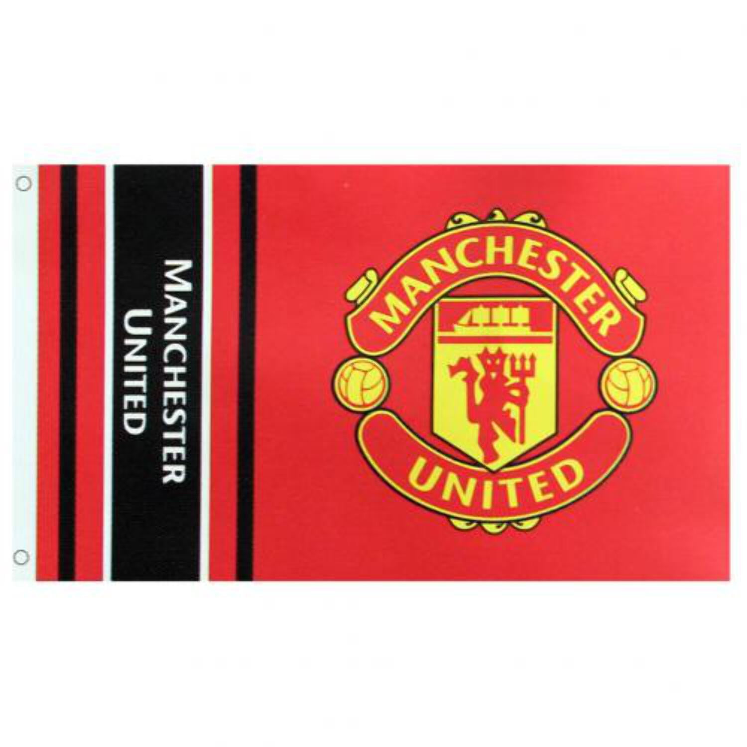 Manchester United FC 5ft x 3ft Red Flag with Logo - Quality Guaranteed ...