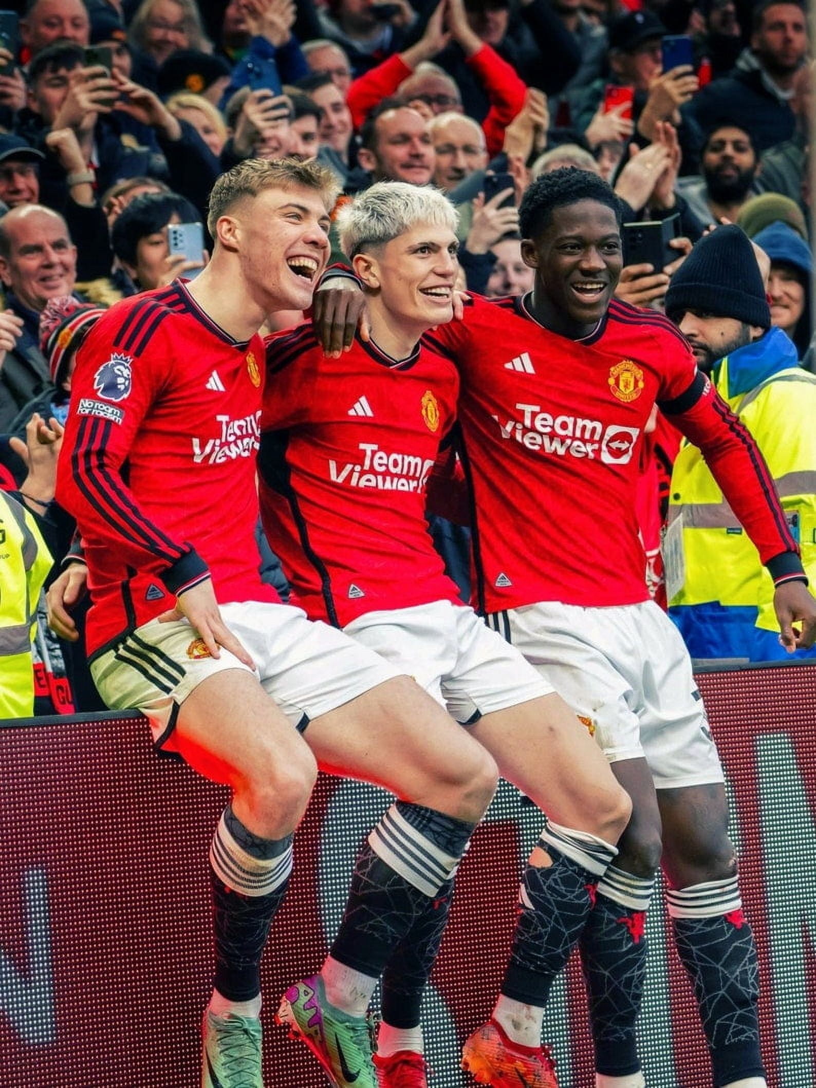 Manchester United Iconic Celebration Poster | Kobbie Mainoo | Rasmus ...