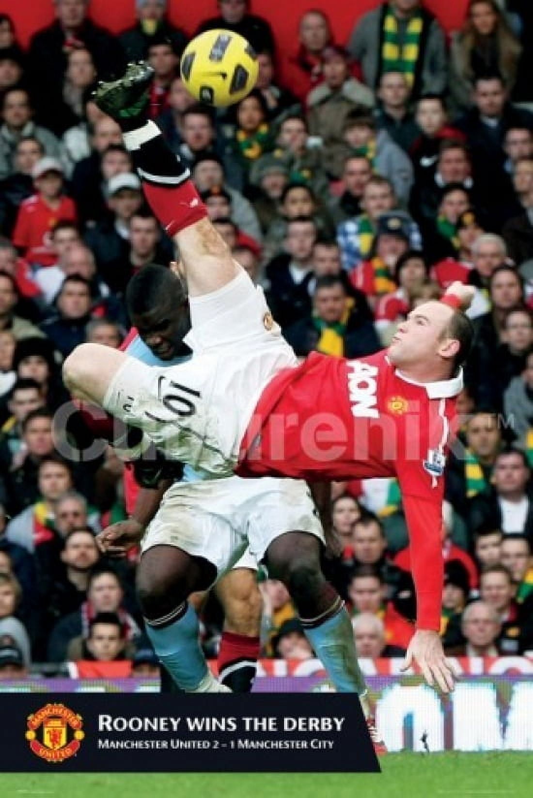 Manchester United Rooney Goal Poster (36 X 24) - Walmart.com