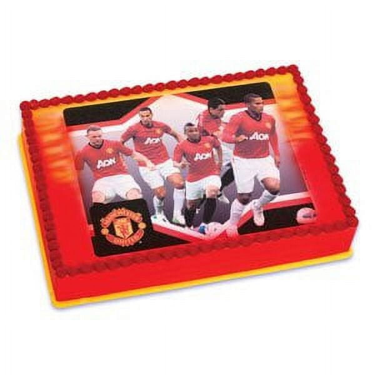 Manchester United Soccer Team Edible Image Icing Art Cake Topper / 1 ...